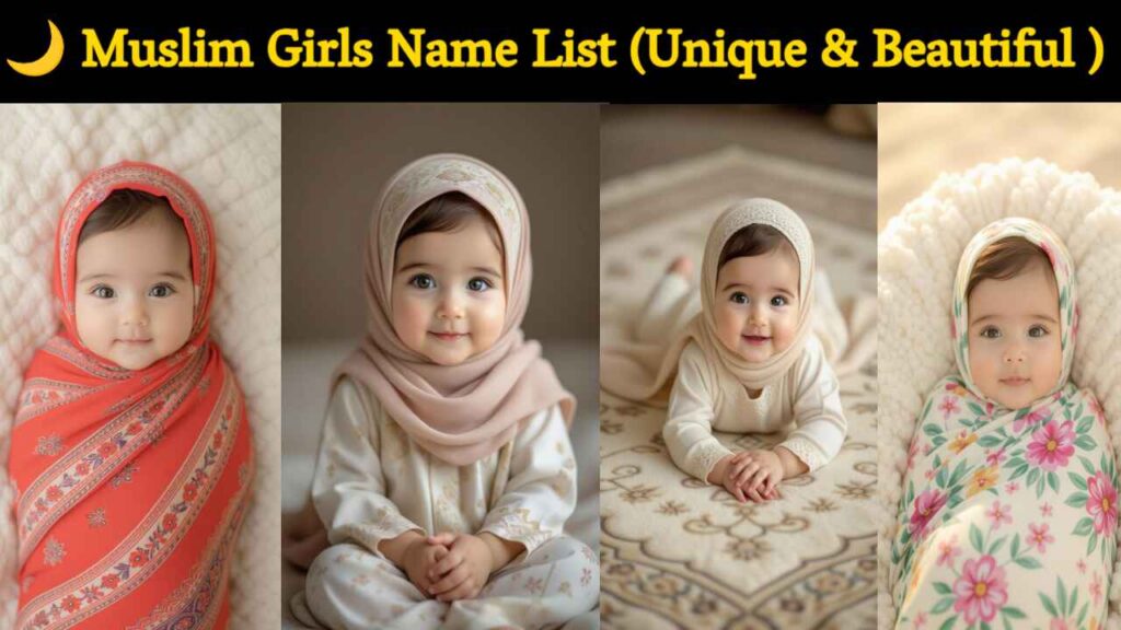 🌙 Muslim Girls Name List (Modern, Unique & Beautiful Islamic Baby Girl ...